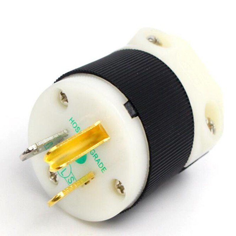 HUBBELL WIRING DEVICE-KELLEMS HBL8215C Amplifier Male Plug, 5-15P, 15A ...