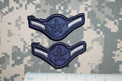 Military Patch USAF Female Dress Color Airman E-2 Rank Embroidered Pre ...