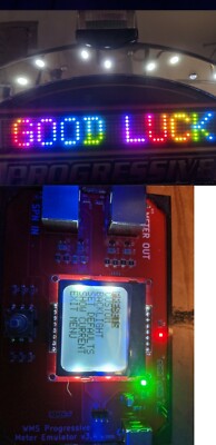 WMS BB1 BB2 BB3 SLOT METER EMULATOR BOARD / HARNESS PROGRESSIVE UP TO 6 ...