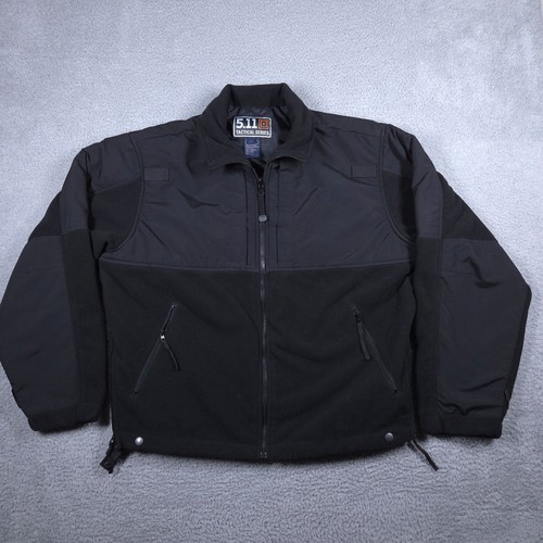 511 Tactical Jacket Men's Large Black Tactical Fleece Full Zip Workwear ...