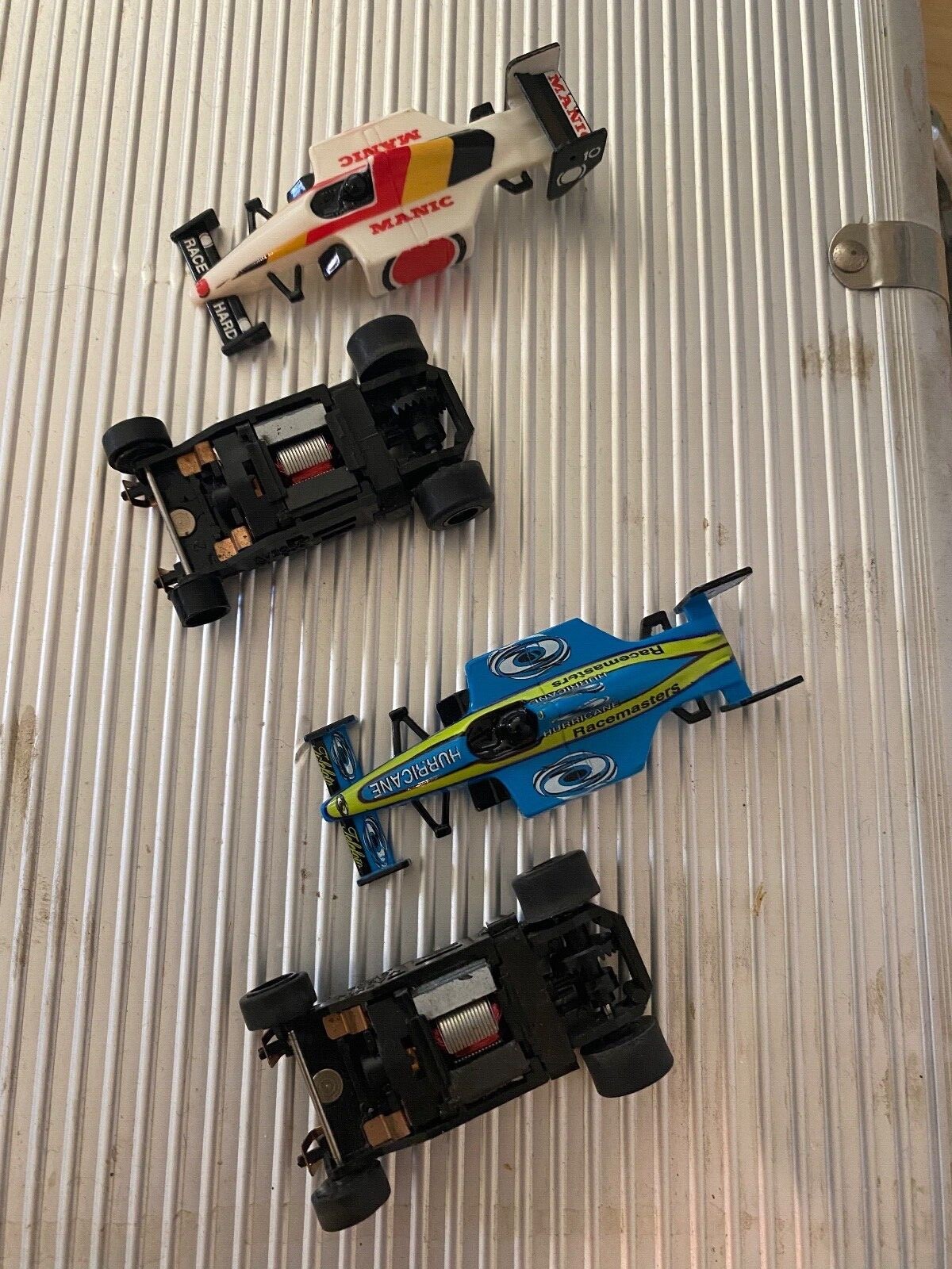 AFX TOMY GIANT RACEWAY #09803 w/2 RARE G-PLUS CARS + 1 EXTRA CAR ...