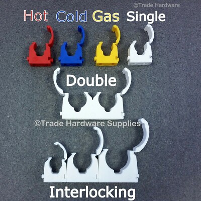 Hinged Pipe Clips Clip Lock 15mm, 22mm, 28mm | eBay