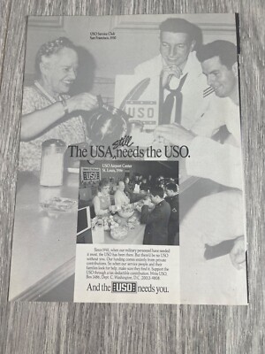 The USA Still Needs the USO Magazine Advertisement Ad | eBay