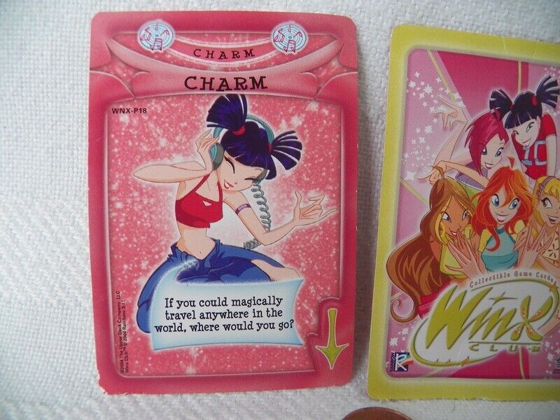 Winx Club Charm Promo Card WNX-PP1 WNX P-18 Collectible cards Upper ...