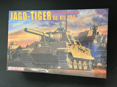 1995 Dragon 6051 Jagd-Tiger Porsche Production Type Tank 1/35 Scale ...