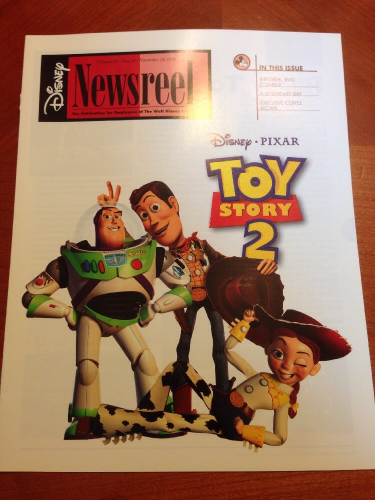 Newsreel Disney Magazine Toy Story 2 Pixar November 24, 1999 Volume 28 ...