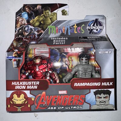 Marvel Minimates Hulkbuster Iron Man & Rampaging Hulk Series 63 Age Of ...