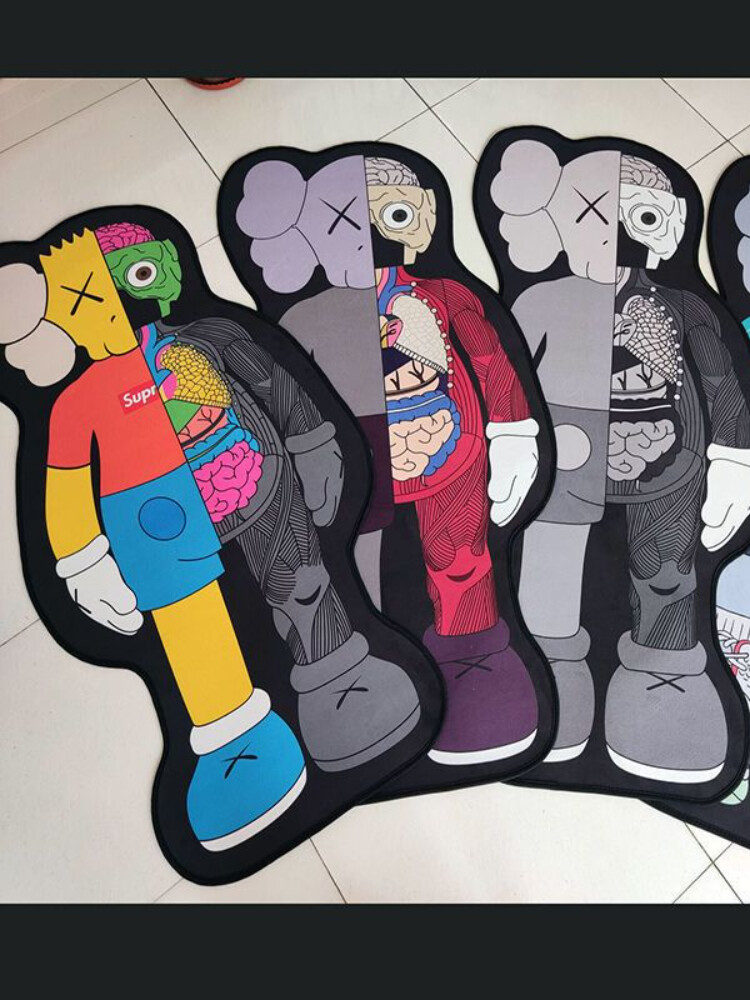 Handmade Hypebeast Rug Carpet Hypebeast Room Decor Bear Brick Kaw ...