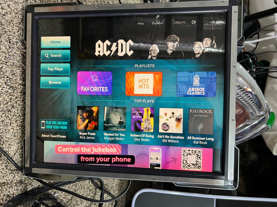Touchtunes JCB Computer, DA415+ Amp, 19” Touchscreen Monitor, & Power ...