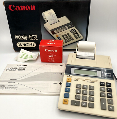 Canon Adding Machine Manuals