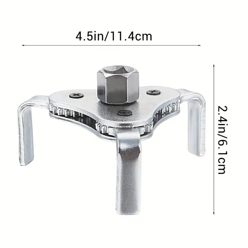 2PCS Oil Filter Wrench Set Adjustable 2 Way 3 Leg Oil & Fuel Filter ...