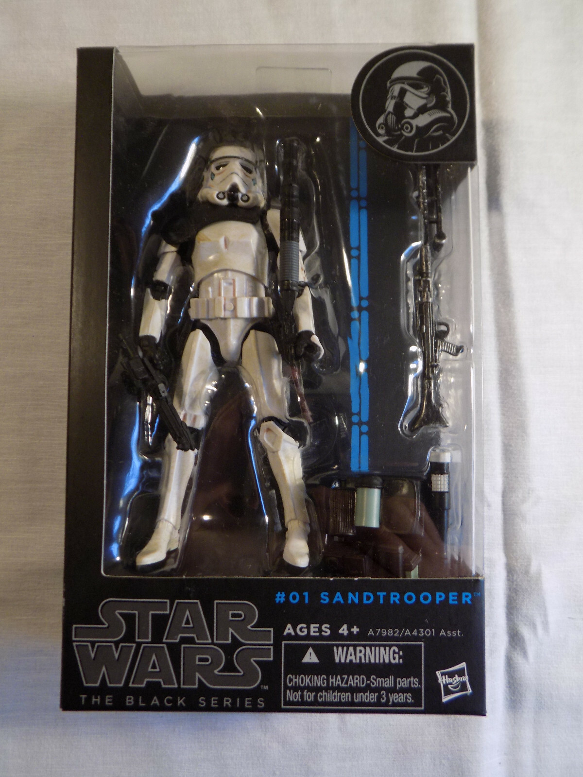 STAR WARS BLACK SERIES 6" BLUE #01 IMPERIAL SANDTROOPER BLACK PAULDRON ...