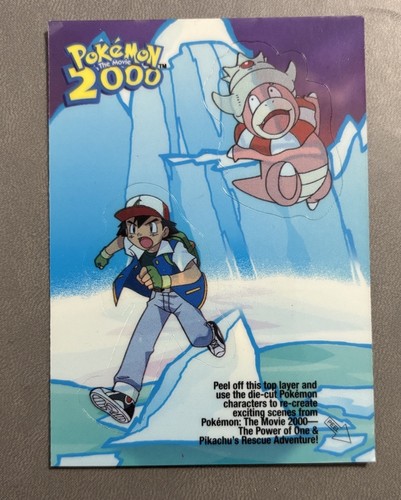 Ash Slowbro Sticker Topps Pokemon The Movie 2000 | eBay