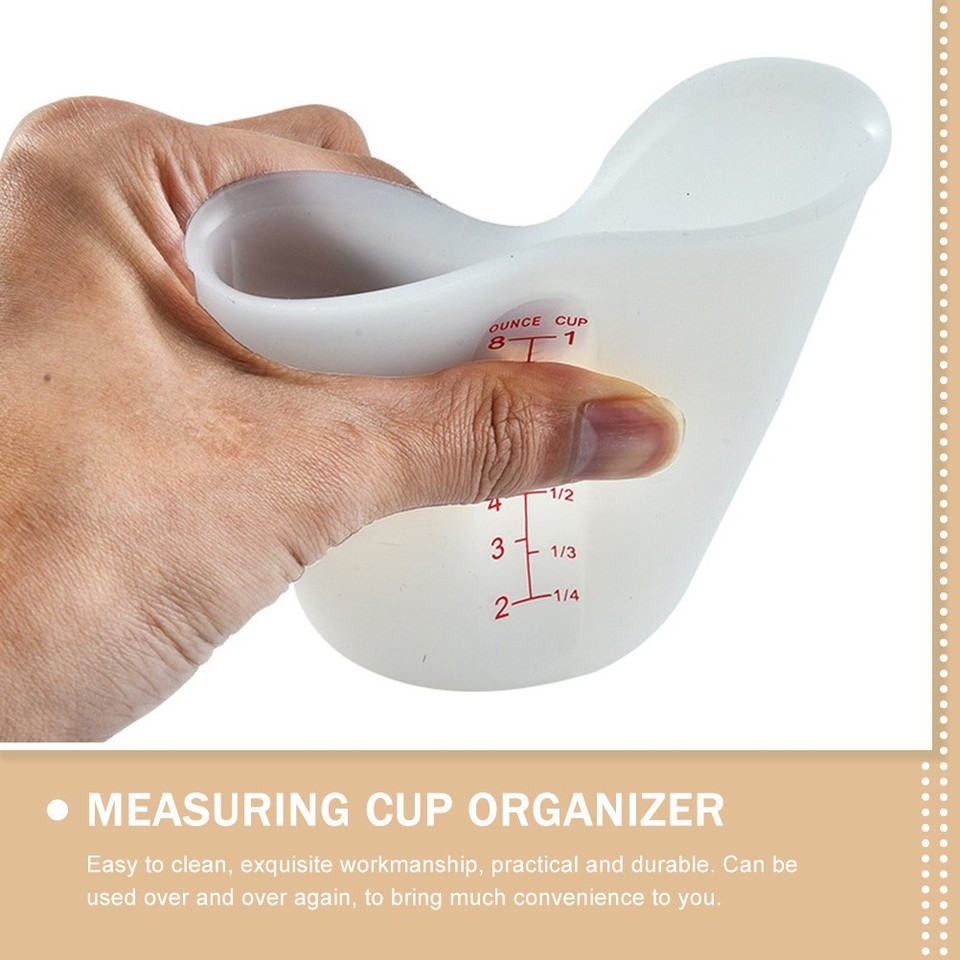 Transparent Graduated Milk Cup Kitchen Tools Silicone Measuring Cups ...
