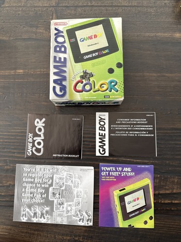 Nintendo Gameboy Color (kiwi Green) Box Only W Inserts | eBay