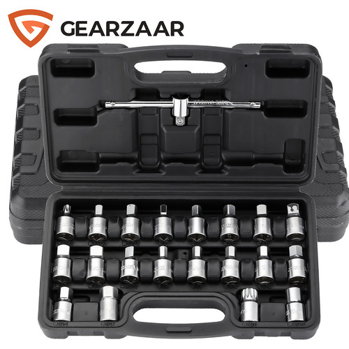 21Pcs Oil Drain Sump Plug Key Socket Set Kit Gearbox & Axel Removal ...