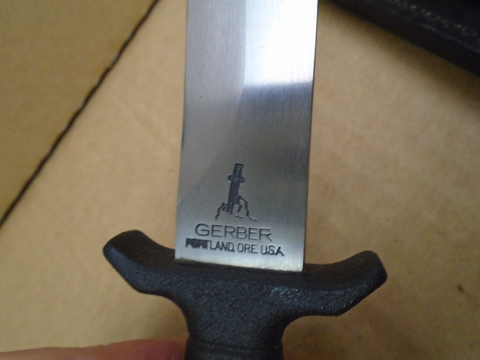 VINTAGE GERBER COMMAND 1 BOOT DIVE KNIFE W/ SHEATH 016015 PORTLAND OR ...