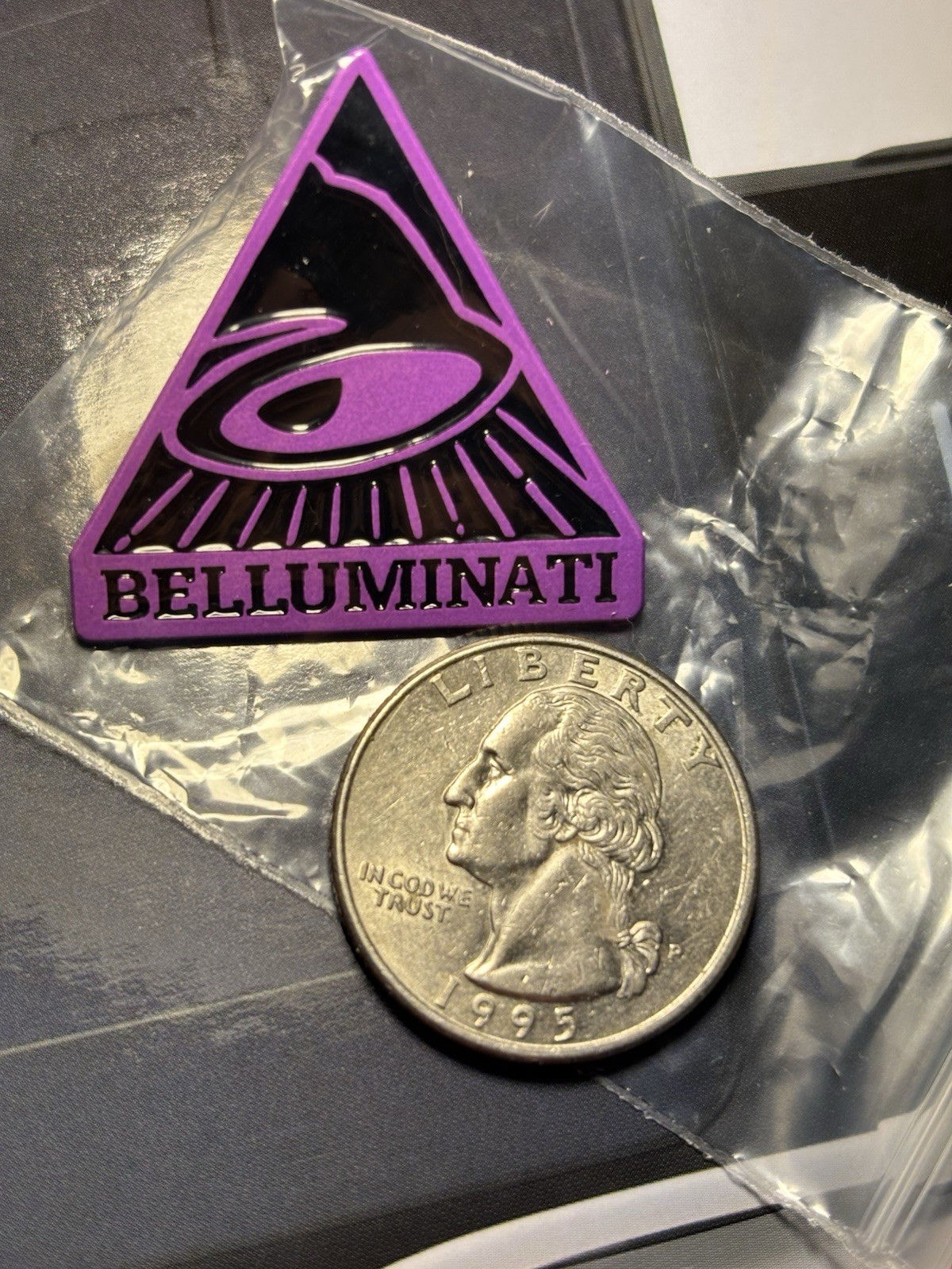 Taco Bell Belluminati Purple Hat Pin, Rare Collectible, New