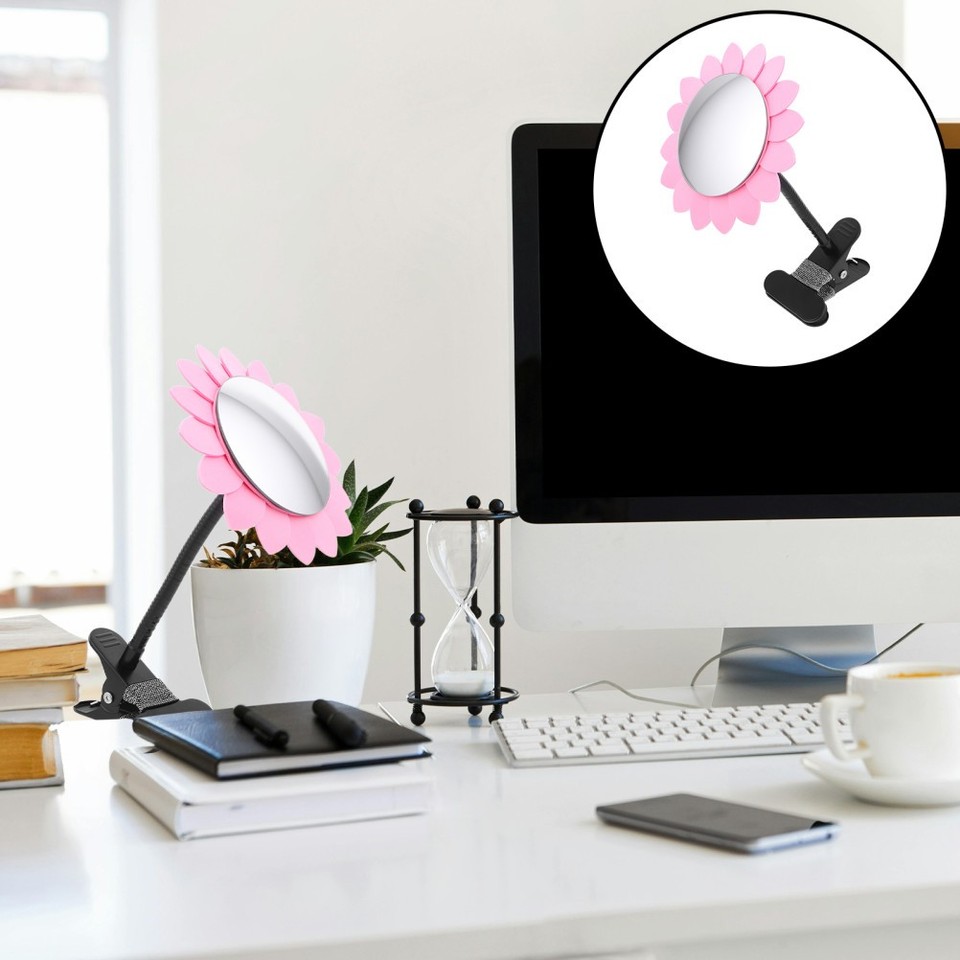 Clip On Cubicle Mirror Monitor Computer Rear-View Mirror For Personal ...