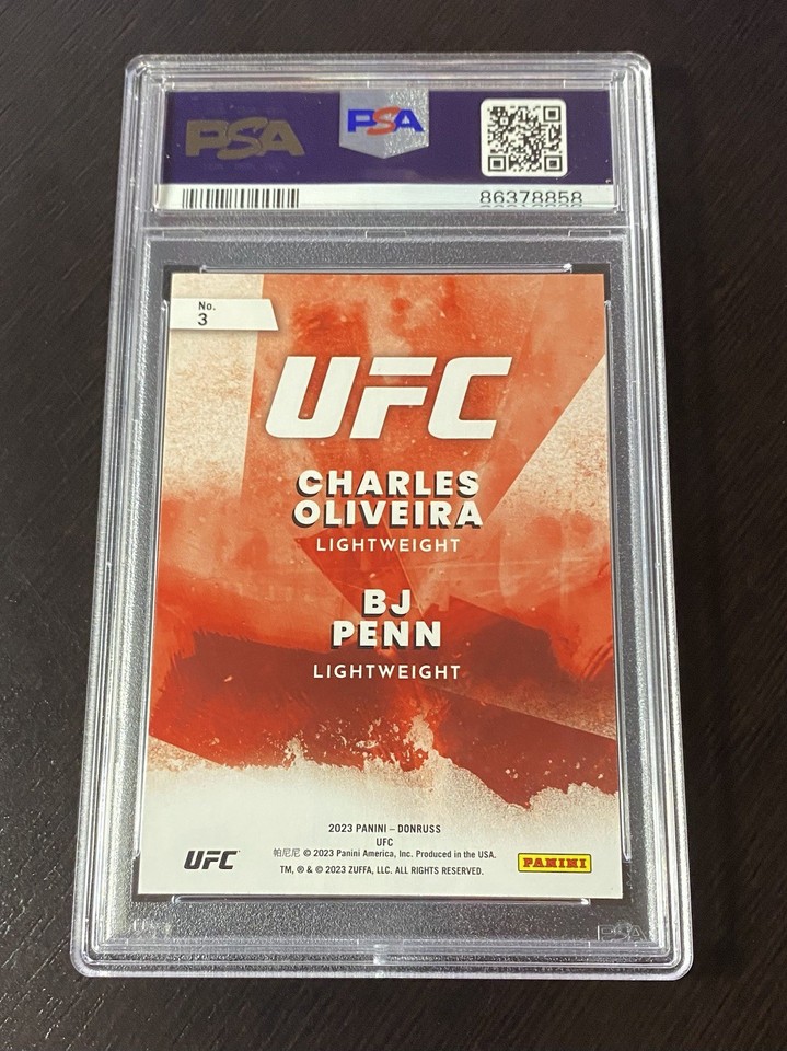 2023 Donruss UFC BJ Penn and Charles Oliveira Black 1/1 Fantasy ...