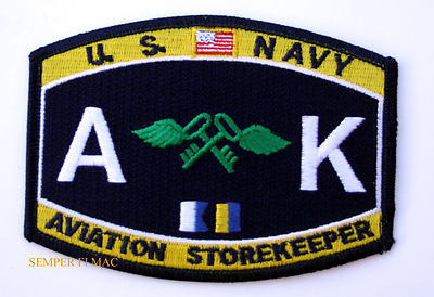 US NAVY Aviation Storekeeper AK RATING HAT PATCH USS PIN UP USN ...