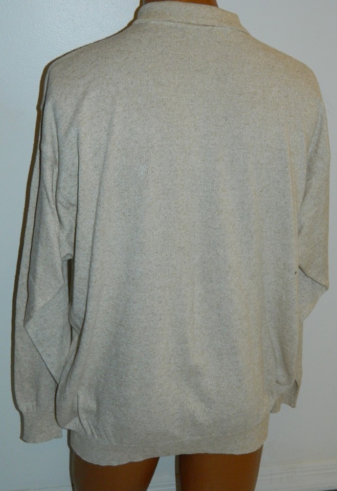 RAFFI - LINEA UOMO - BEIGE - LONG SLEEVE PULLOVER SWEATER, XL - MADE IN ...