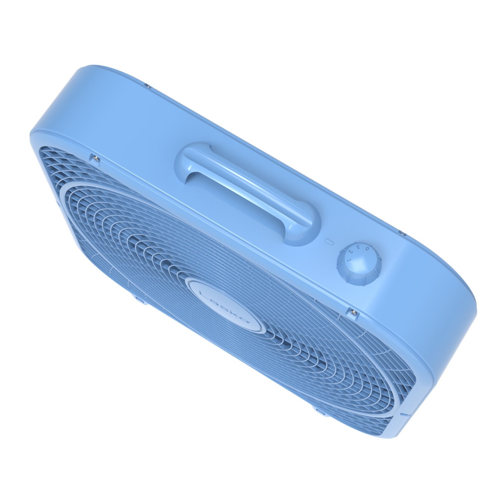 Lasko 20" Cool Colors 3-Speed Box Fan with Weather-Resistant Motor Blue ...