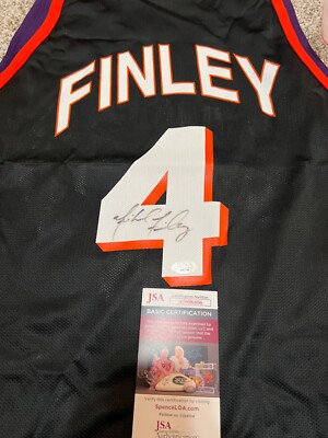 JSA PHOENIX SUNS STAR MICHAEL FINLEY AUTOGRAPHED SIGNED VINTAGE ...