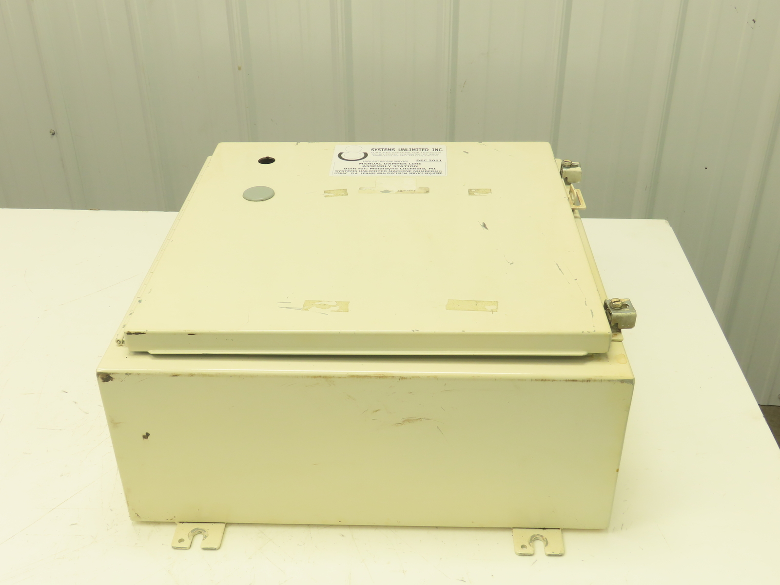 Hoffman A202008LP Electrical Enclosure Control Panel 20x20x8" Back ...