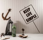 Wall Decal Positive Sign Keep Life Simple Quotes Wise Vinyl Sticker ...