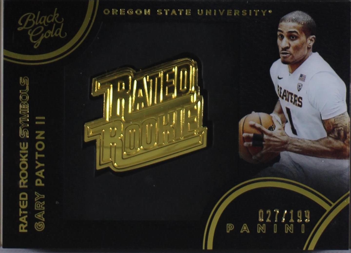 2016-17 Panini Black Gold Collegiate - Rated Rookie Symbols Gary Payton ...