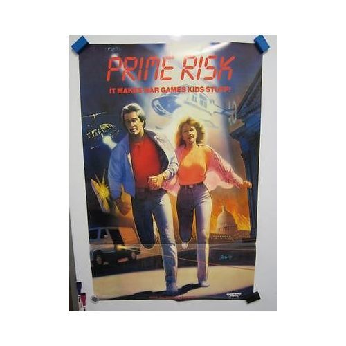 PRIME RISK Original Vintage Home Video Movie Poster Lee Montgomery Toni ...