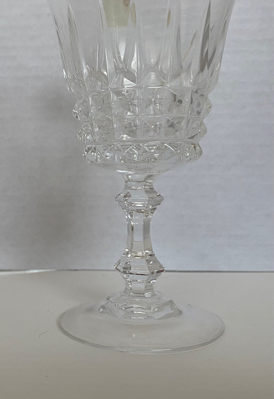 W.M. Dalton 24% French Lead Crystal Goblets Verite Pattern 2 Pieces | eBay