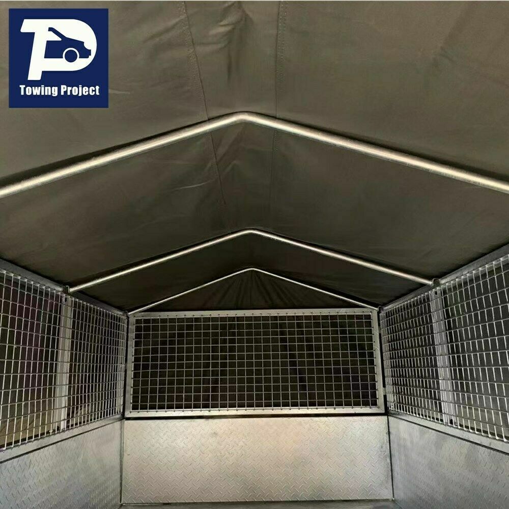 Box Cage Trailer Cover Canvas Tarp for 7x5x2 ft 600mm high Cage | eBay