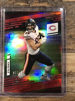 2021 Panini Prestige Cole Kmet 087/299 Xtra Points Red Foil #5 Chicago ...