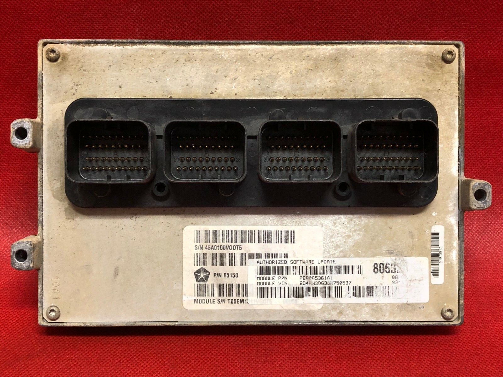 PROGRAMMED VIN PLUG & PLAY 11 DODGE CARAVAN 3.6 ECU ECM MODULE PCM ...