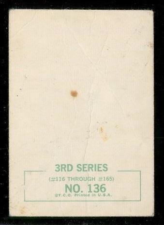 1964 Topps Beatles 3rd Series Trading Card #136 Ringo Starr Black ...