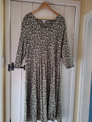 GORGEOUS SEASALT PIER VIEW GREEN PRESSED SEA CALL DRESS SIZE 18 TALL ...
