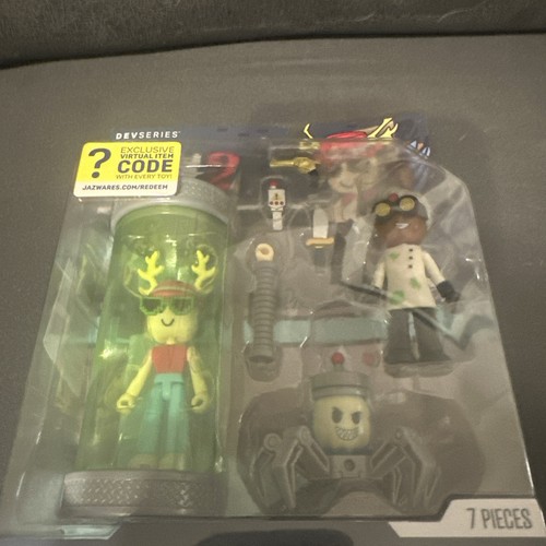 MM2 Research Facility 7 Piece Figure Set DEVSERIES Jazwares w/Code ...