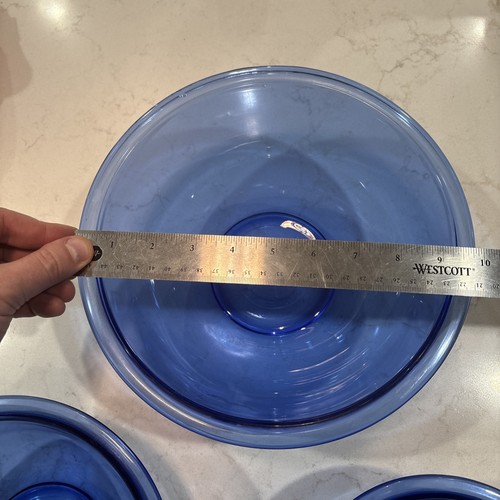 Pyrex Cobalt Blue 3 Pc Glass Mixing Bowl #325 322 323 | eBay
