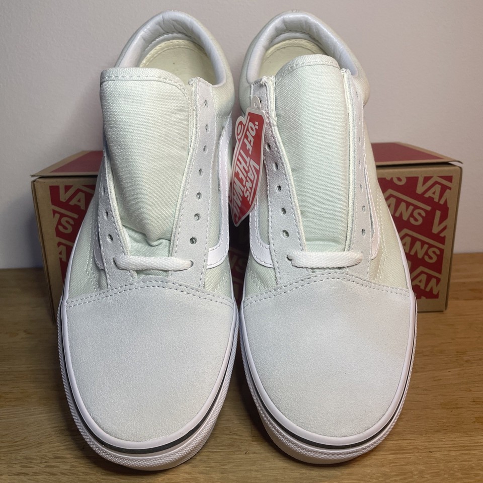 Vans Old Skool Blue Flower True White Unisex | eBay UK