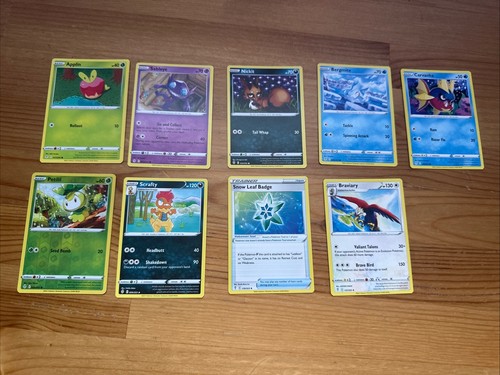 Pokémon Card Lot – 9 Cards – Mixed Types including Reverse Holo – Set ...