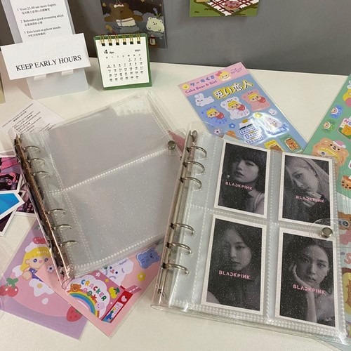 INS Loose-leaf Binder Multi-pockets Idol Cards Collect Book Star Chaser ...