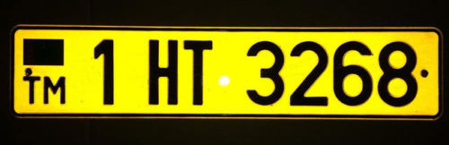Turkmenistan Foreign Trailers license plate | eBay
