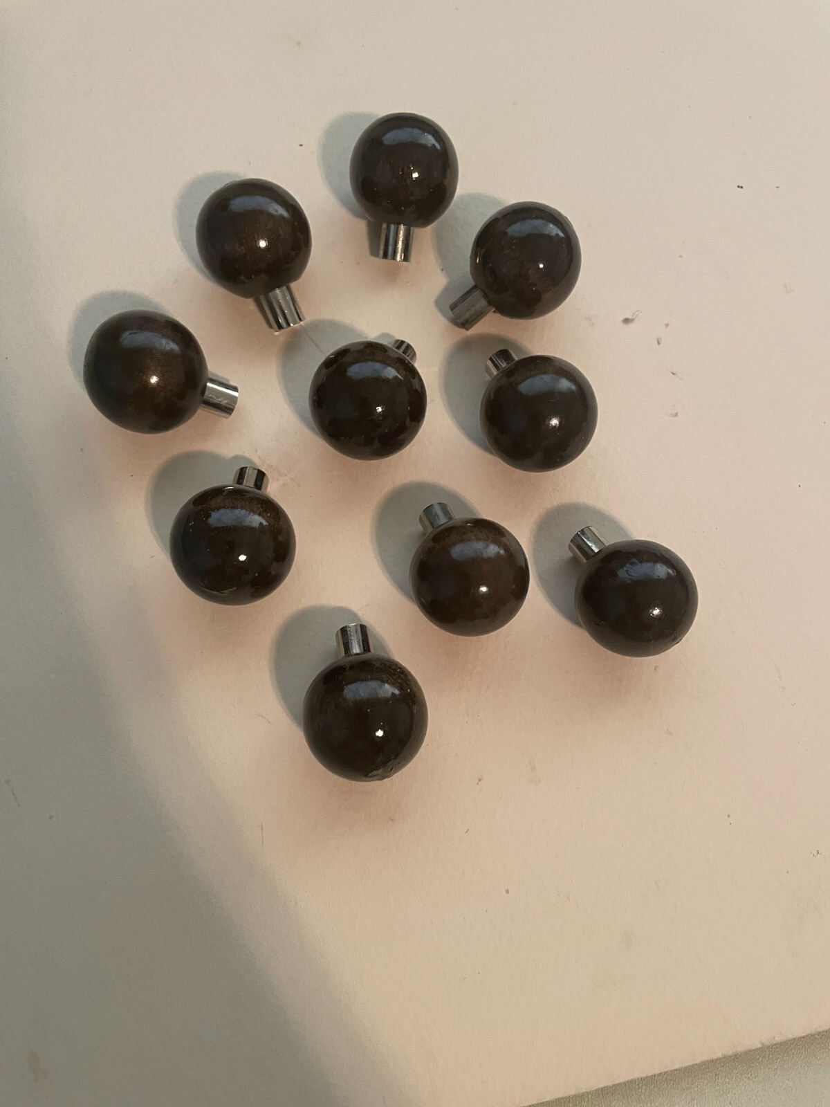 VW Wood Dash Knobs~10~1"~5x8mm~chrome/brass inserts~ea. vw~rare | eBay