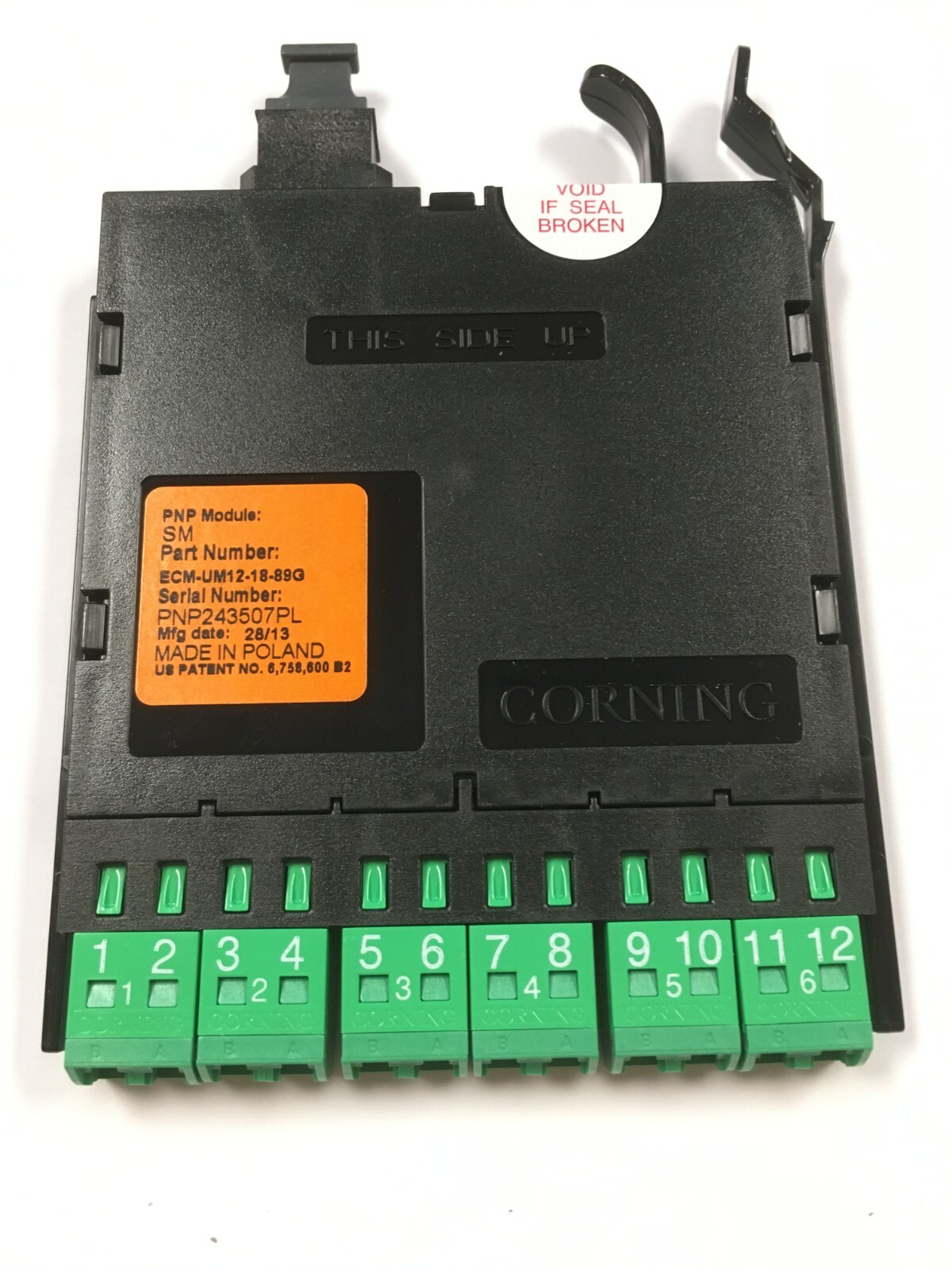 New CORNING ECM-UM12-18-89G EDGE UNIV MODULE 12F LCAPC/MTPA SM | eBay