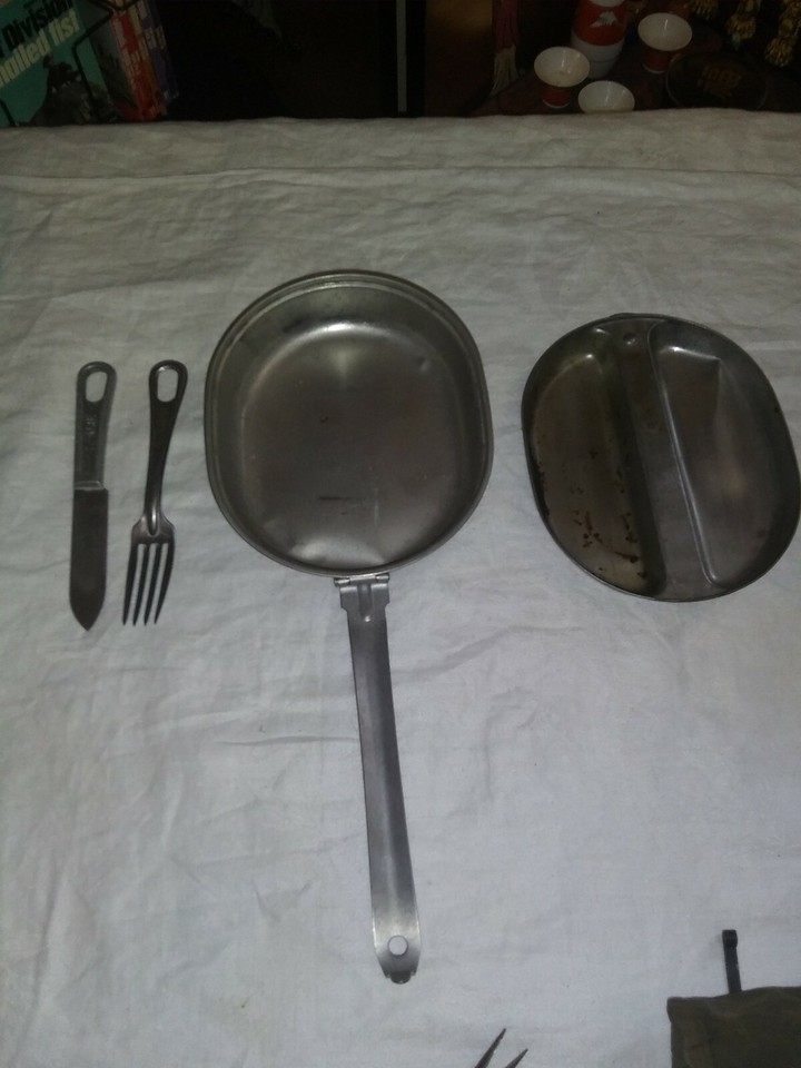 WWII or Era US Army USMC GI Mess Kit Knife Fork U.S. WYOTT | eBay
