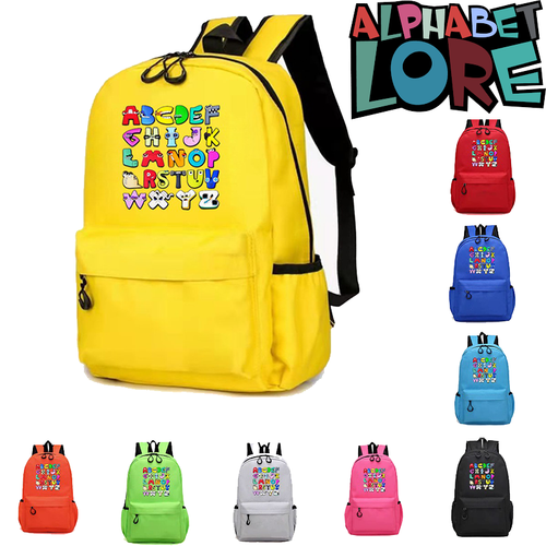 Lore Backpack Alphabet Schoolbag Large Capacity Casual Travel Student ...