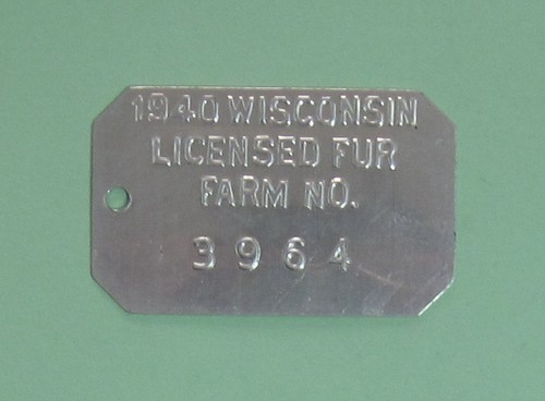 1940 Wisconsin License Fur Farm Trap Tag Lot Vintage Hunting Trapping ...