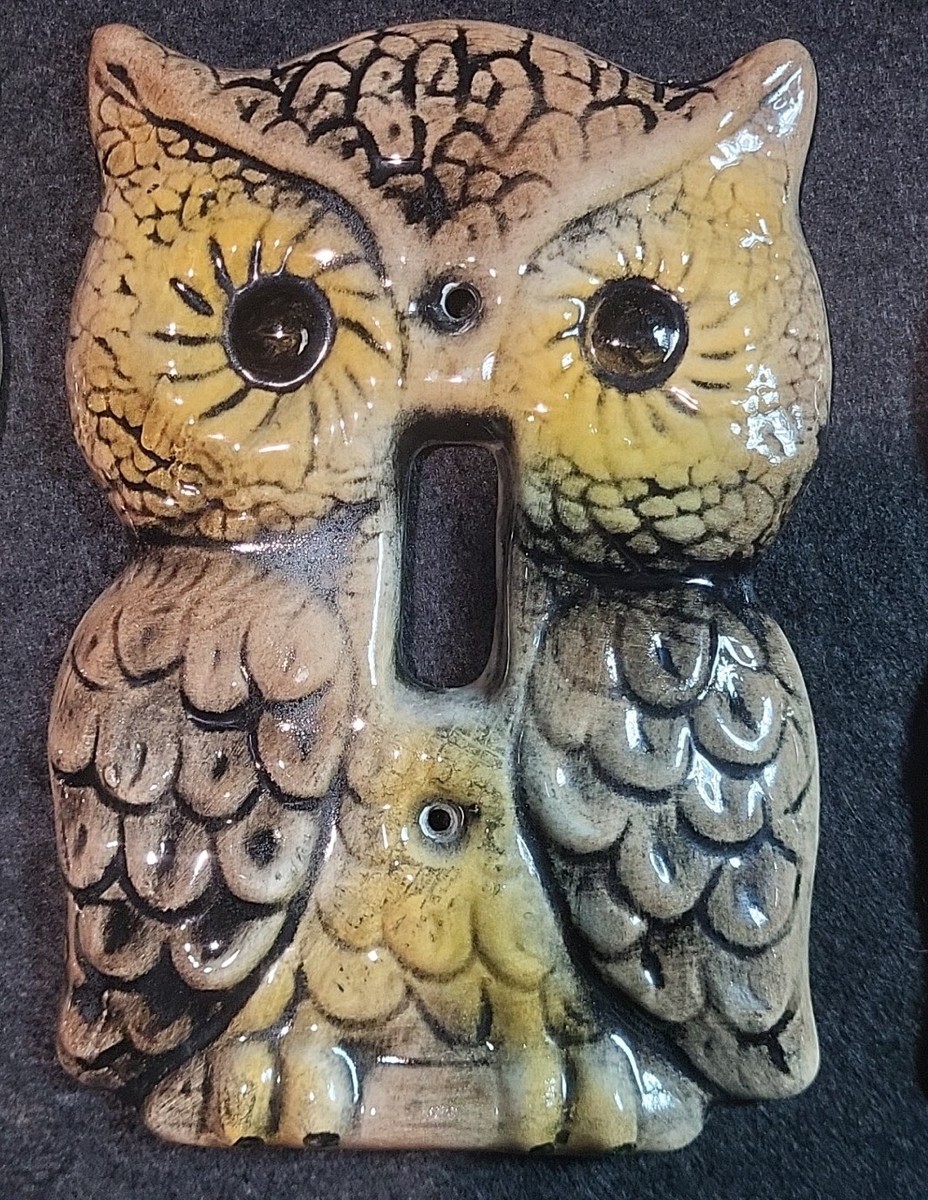 Owl Light Switch Plates 3D Printed Owl Light Cover By Joey Stoll